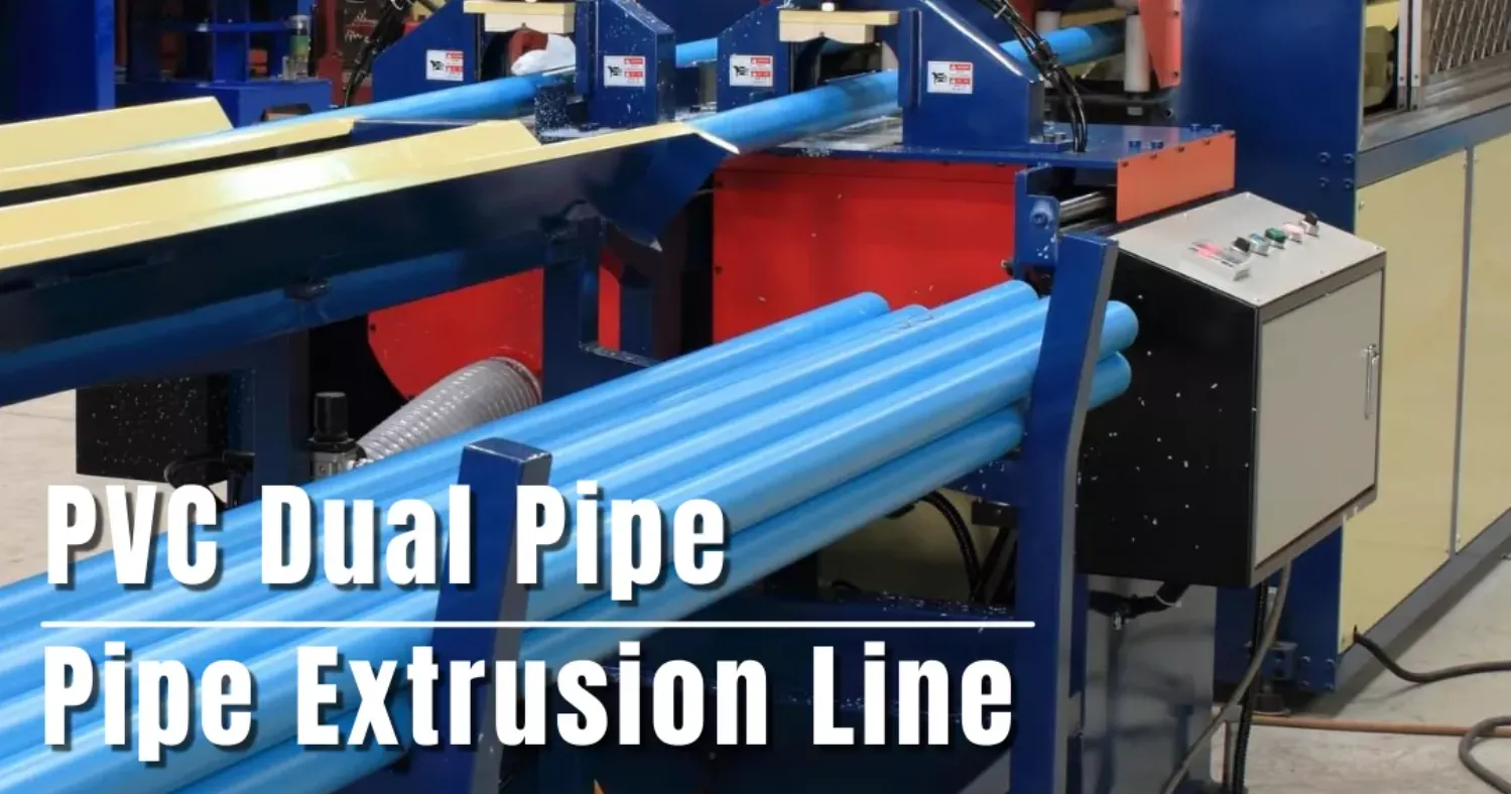 PVC Dual Pipe | PVC Pipe Extrusion Line | KAI-LIEN Enterprise Co., Ltd